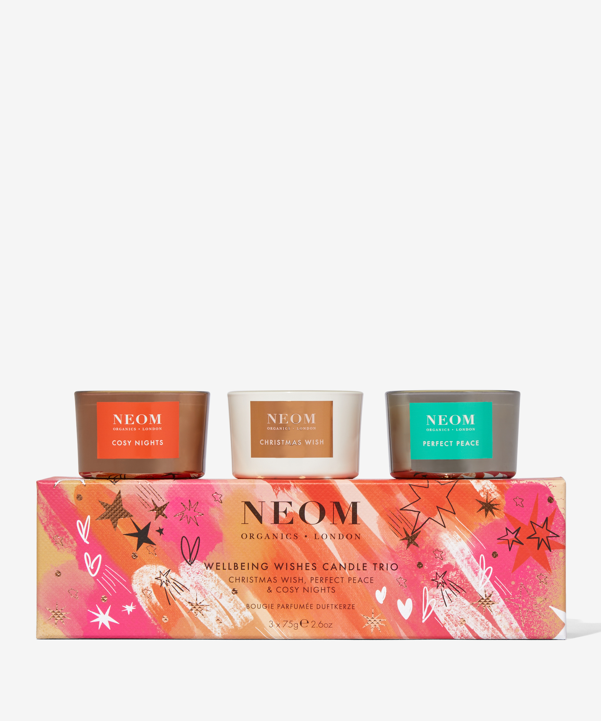 NEOM Wellbeing Wishes Candle Trio at BEAUTY BAY