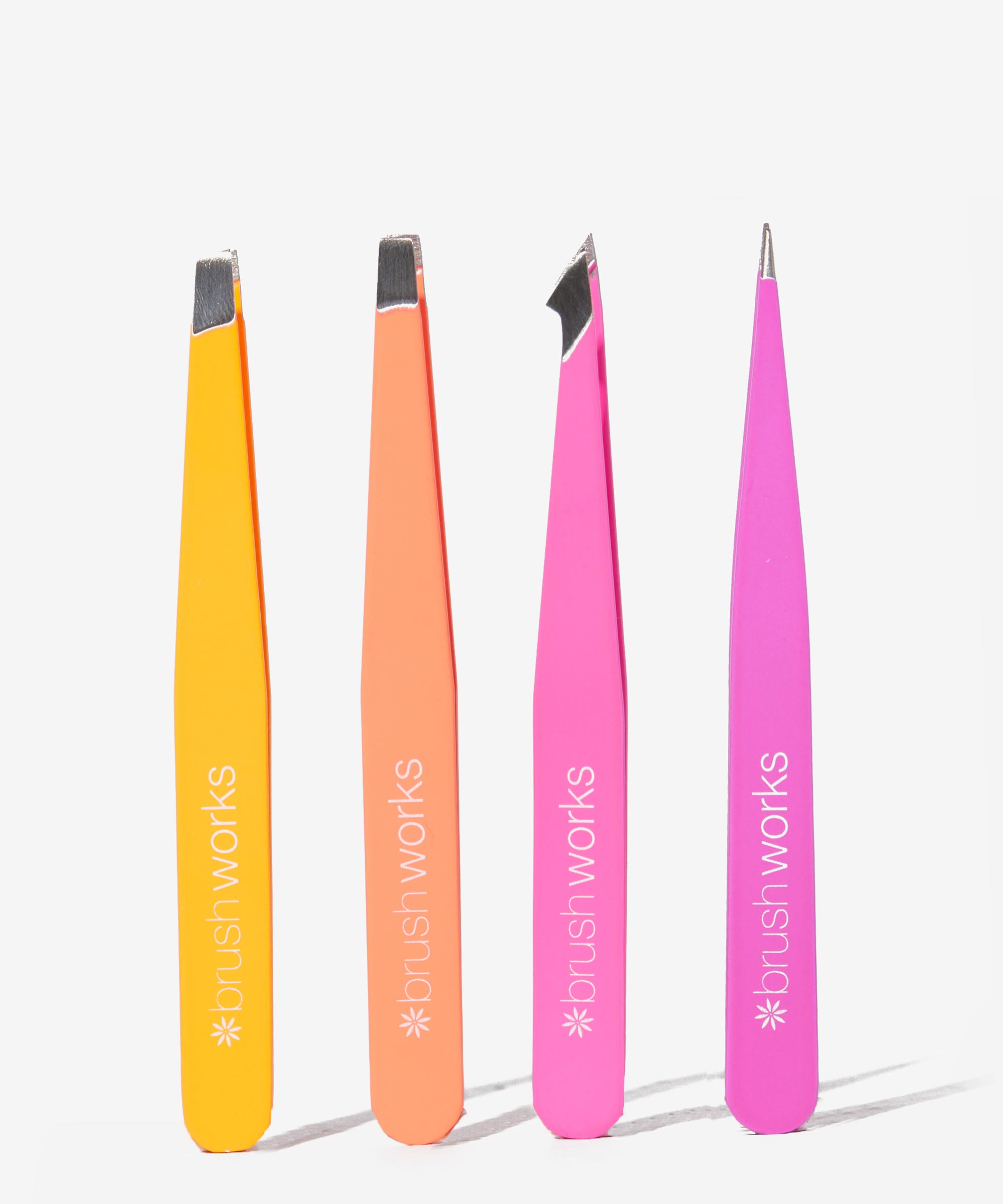 Brushworks HD Brights Combination Tweezer Set at BEAUTY BAY