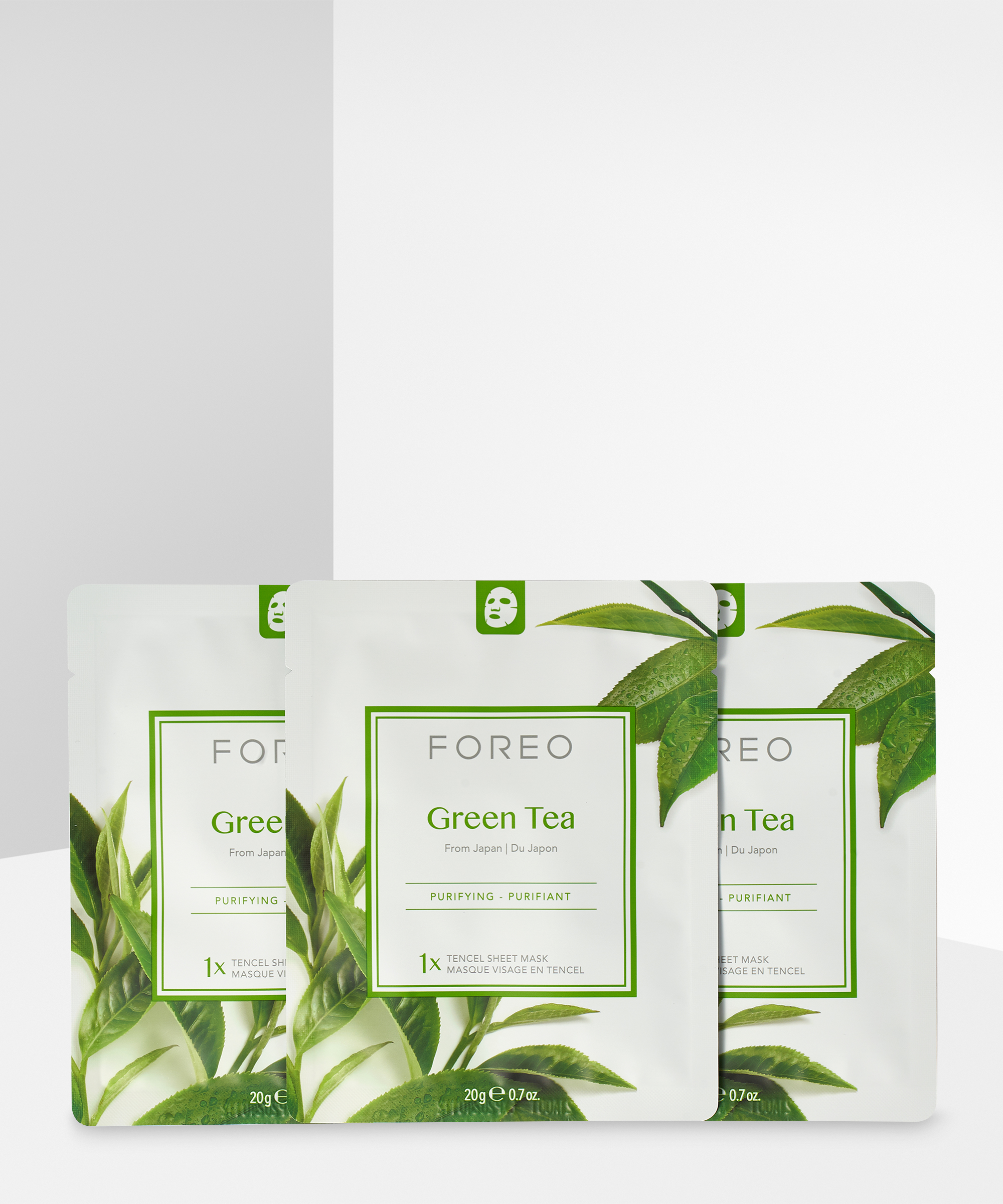 Foreo Green Tea Purifying Sheet Face Mask at BEAUTY BAY