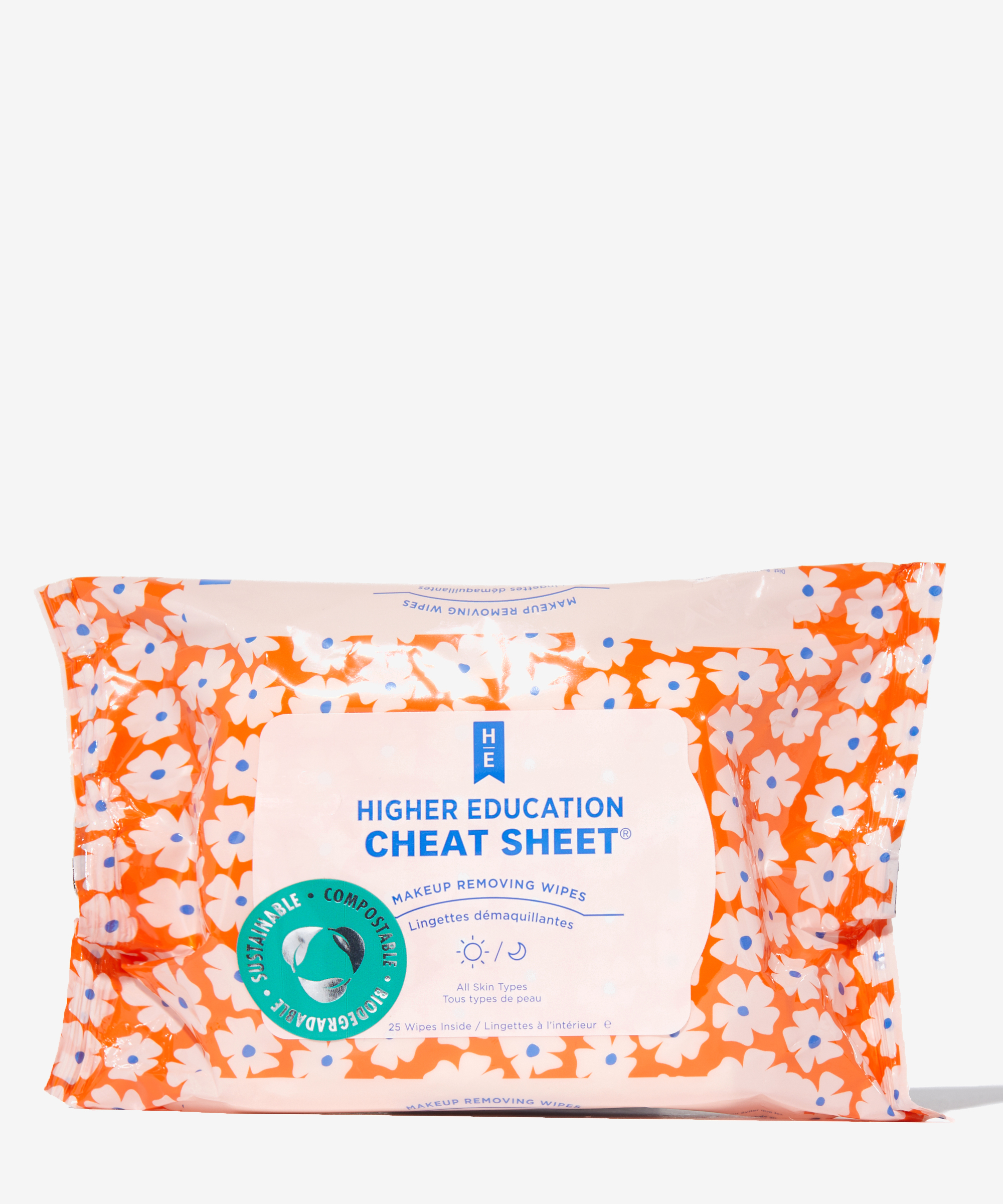 Higher Education Skincare Cheat Sheet Makeup Removing Wipes at BEAUTY BAY