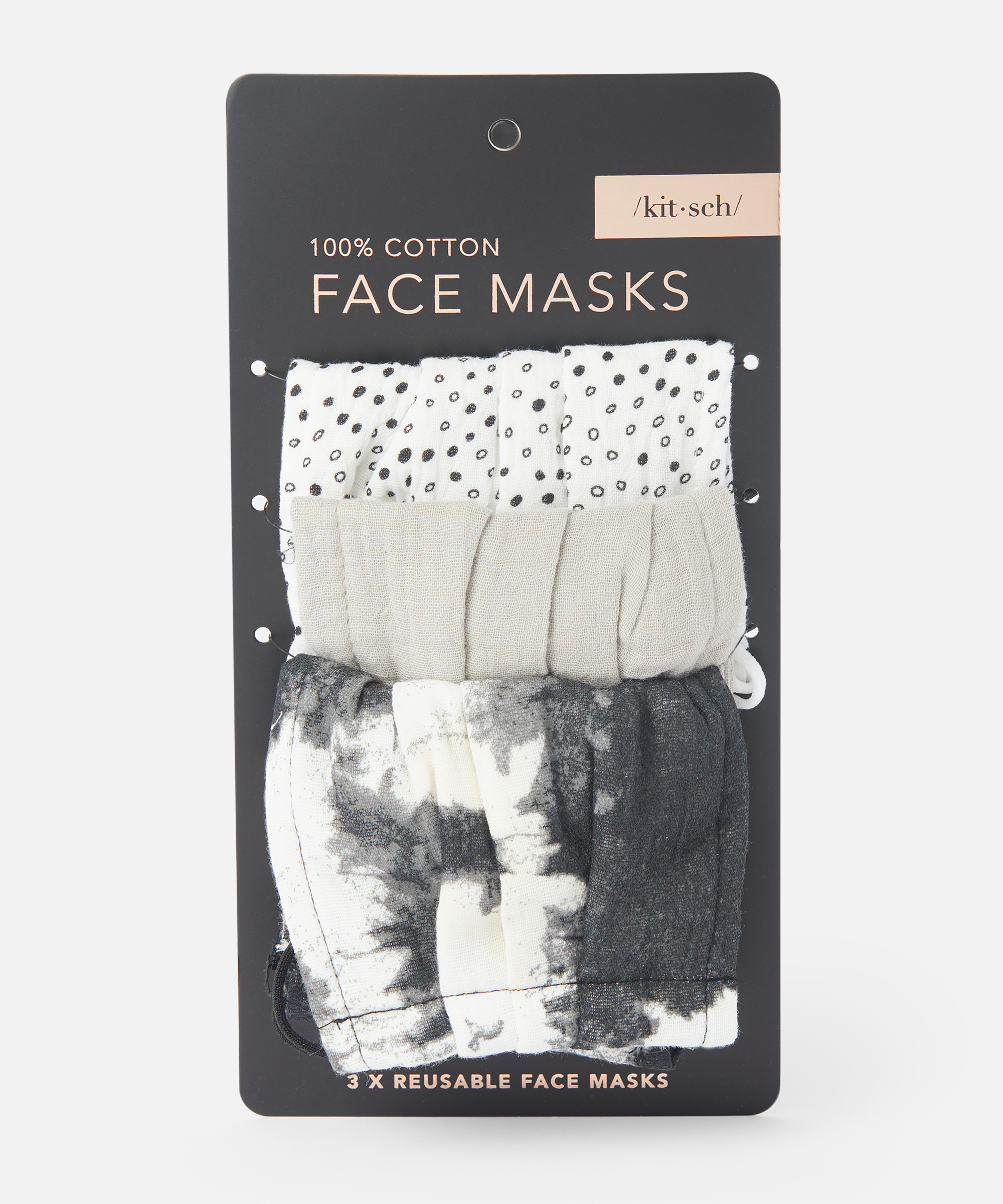 Kitsch Cotton Face Mask Set - Neutral at BEAUTY BAY