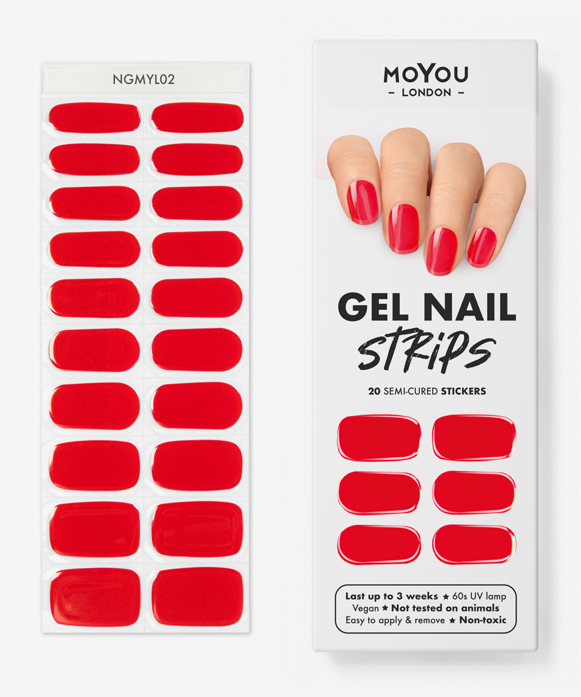MoYou London Gel Strips Semi-Cured Nail Wraps 02 at BEAUTY BAY