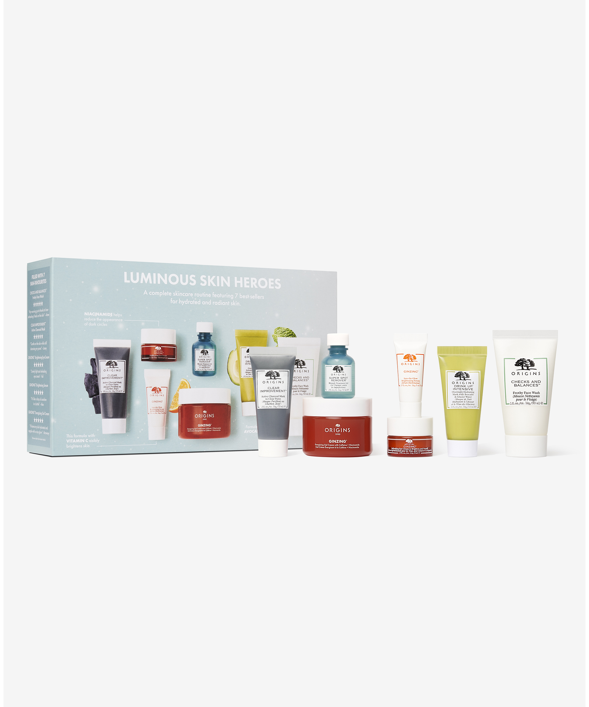 Origins Luminous Skin Heroes (Bestseller Set) at BEAUTY BAY