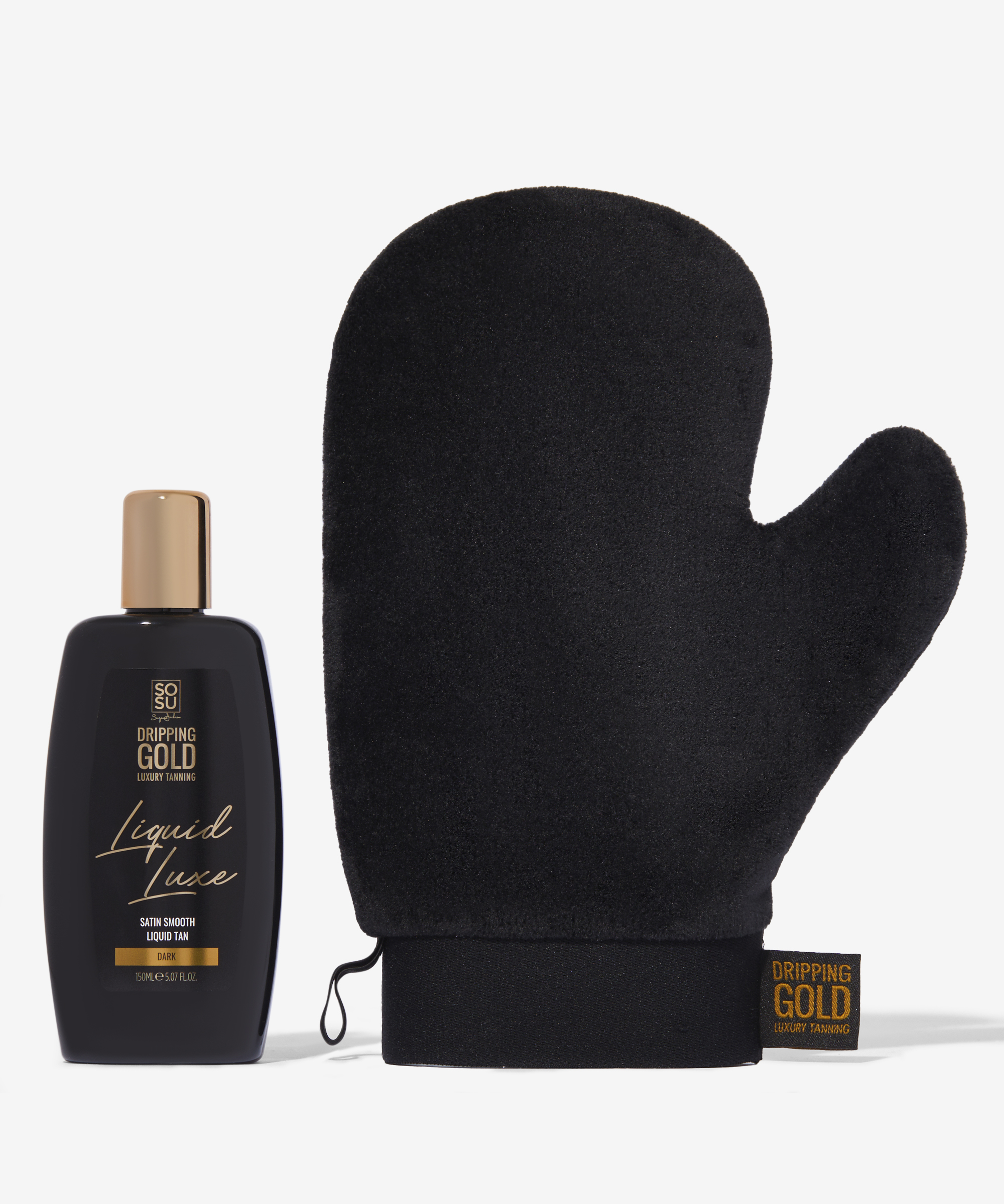 SOSU Cosmetics Dripping Gold Tanning Mitt & Liquid Luxe Tan Duo at ...