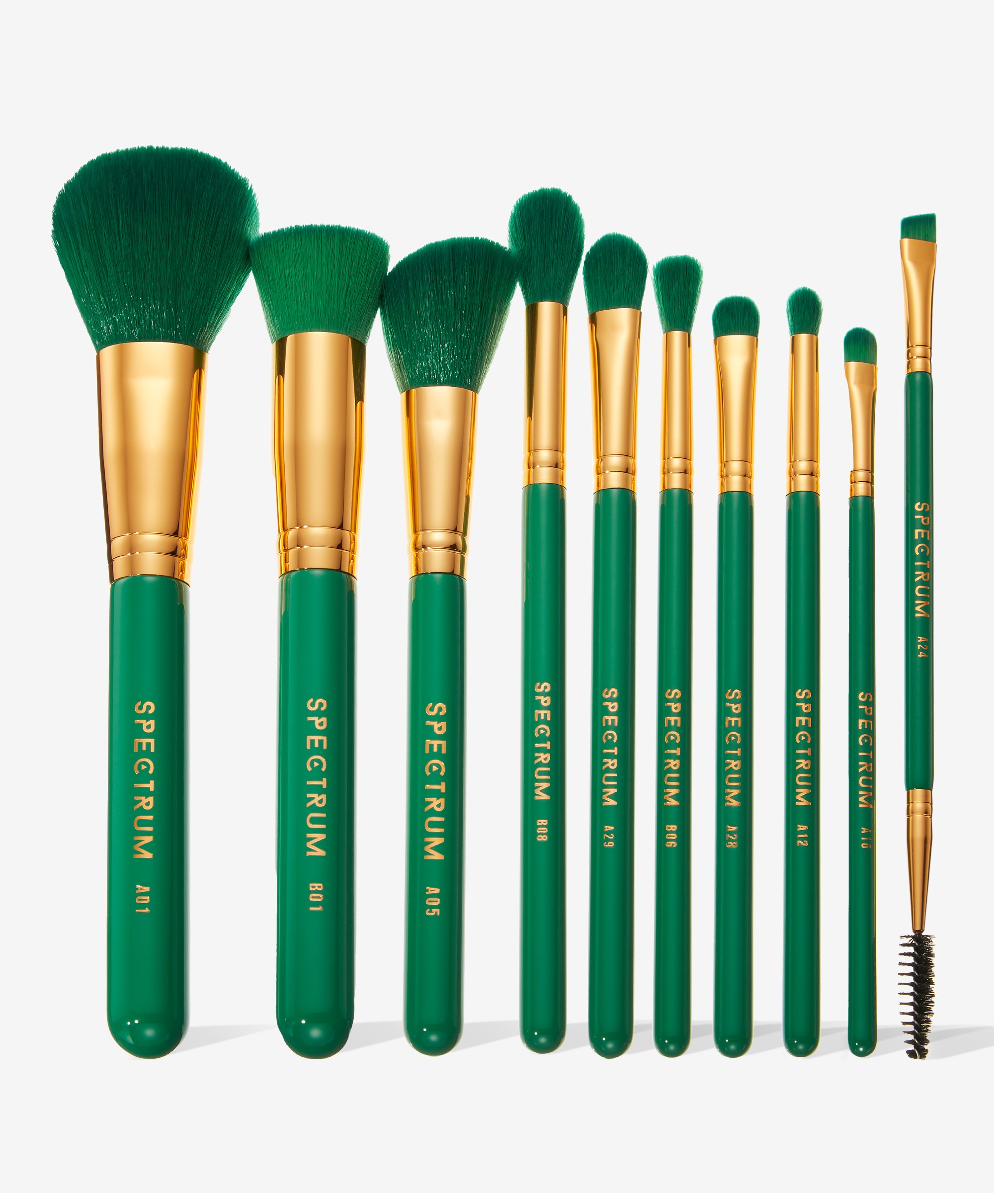 Spectrum Collections Malachite 10 Piece Brush Set at BEAUTY BAY