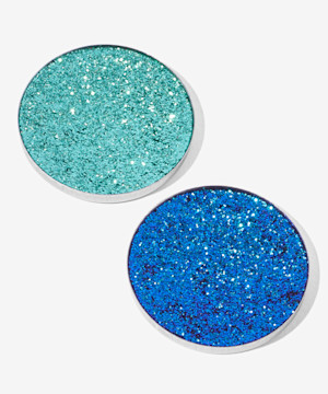 With Love Cosmetics Pressed Glitter Duo - Blue Lagoon, Mint at BEAUTY BAY