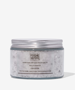 Psychic Sisters Bath Salts with Gemstone - Black Obsidan at BEAUTY BAY